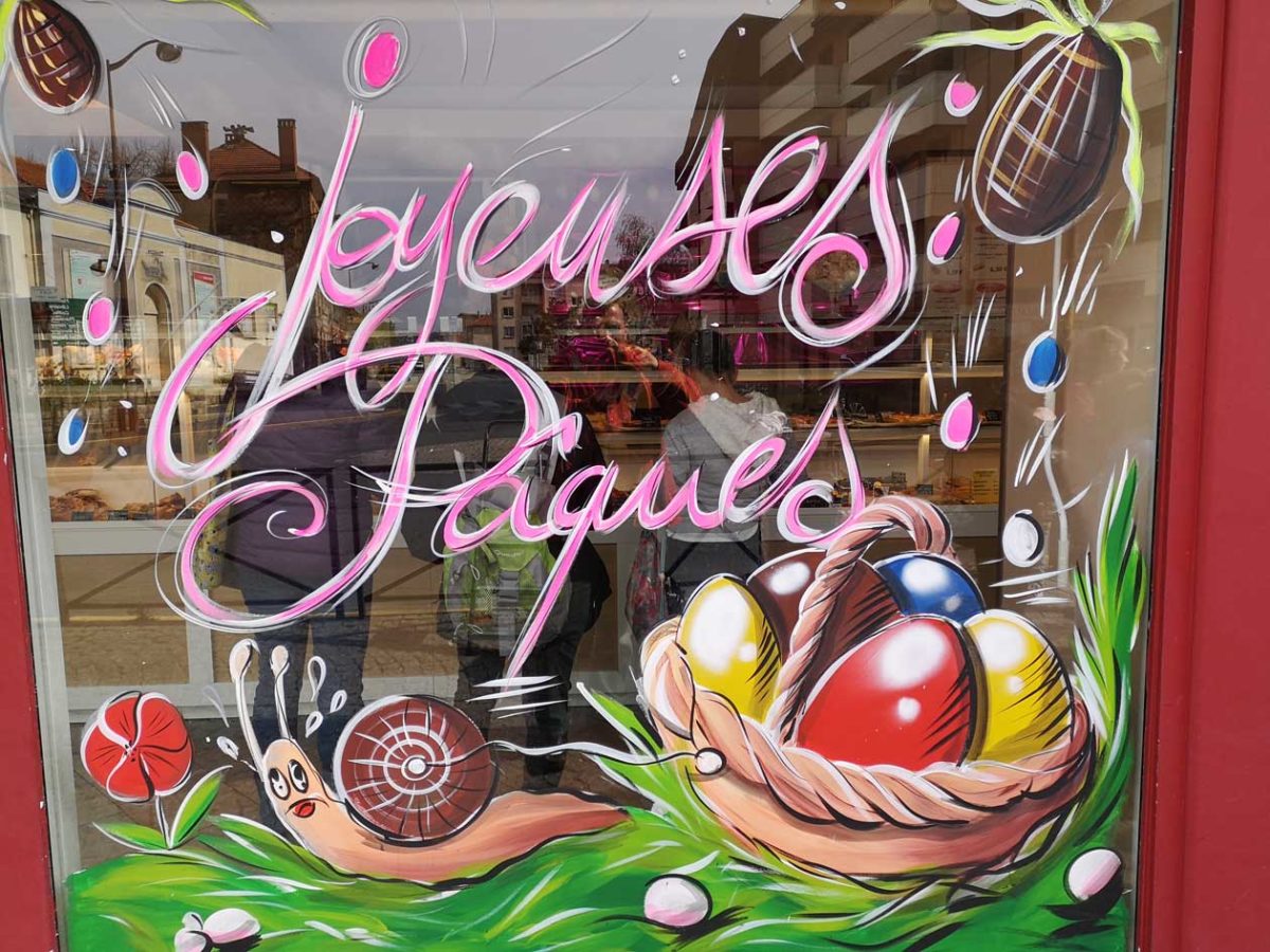 Dessin Vitrine Paques