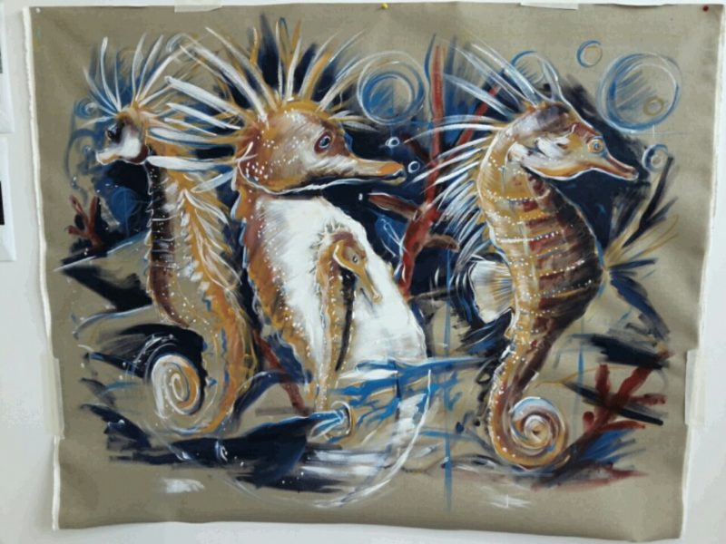 Une toile tendue comme support pour artiste peintre… | Peinture