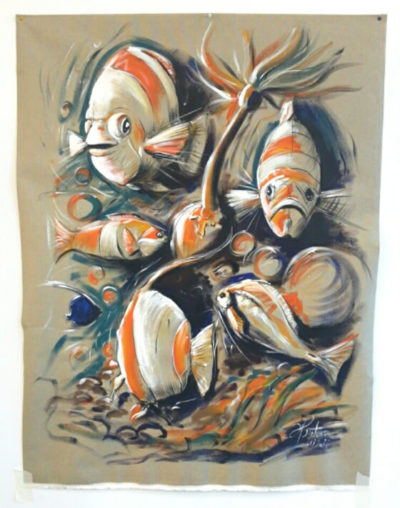 Une toile tendue comme support pour artiste peintre… | Peinture